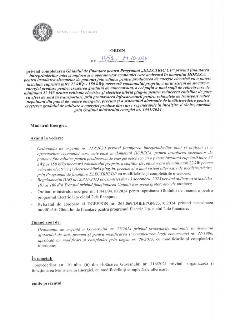 Ordin Completare Ghid Electric Up Ffe2272e20 | PDF