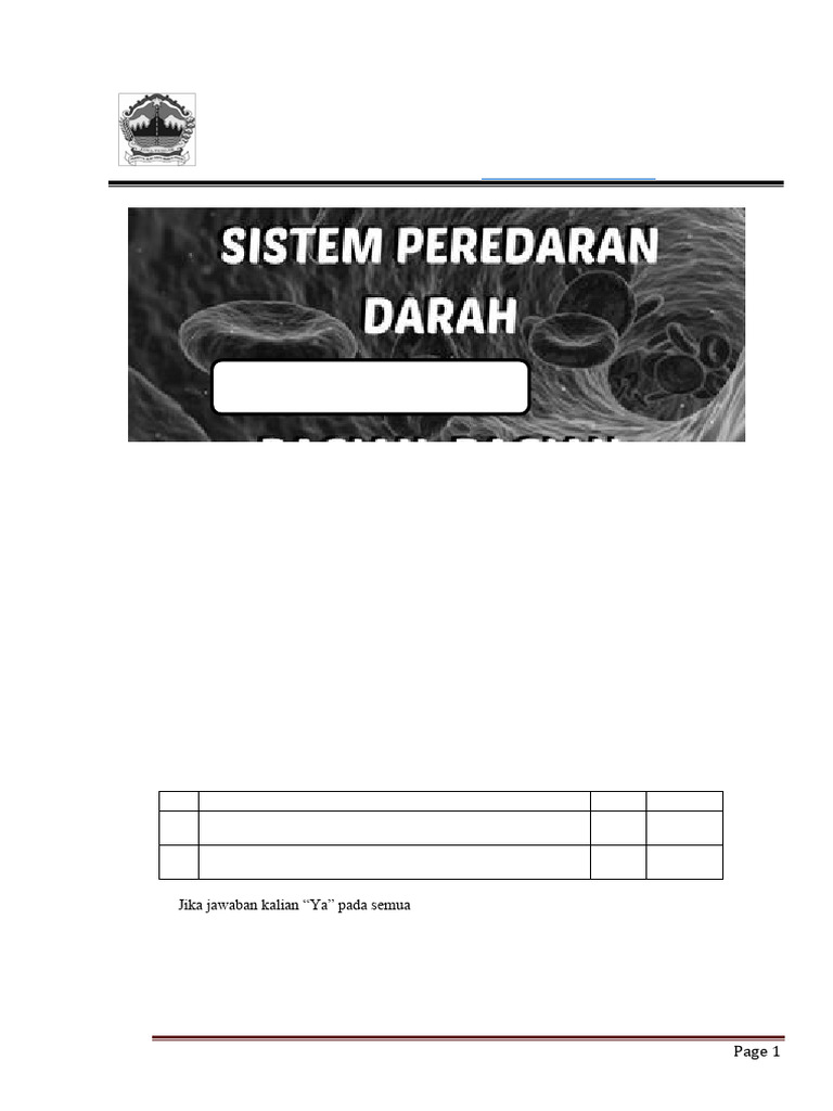 3 MODUL AJAR SMT 1 SISTEM PEREDARAN DARAH | PDF