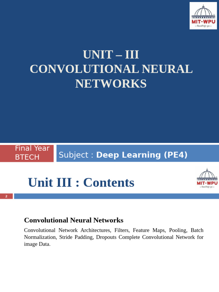 DL_Unit III | PDF | Deep Learning | Artificial Neural Network