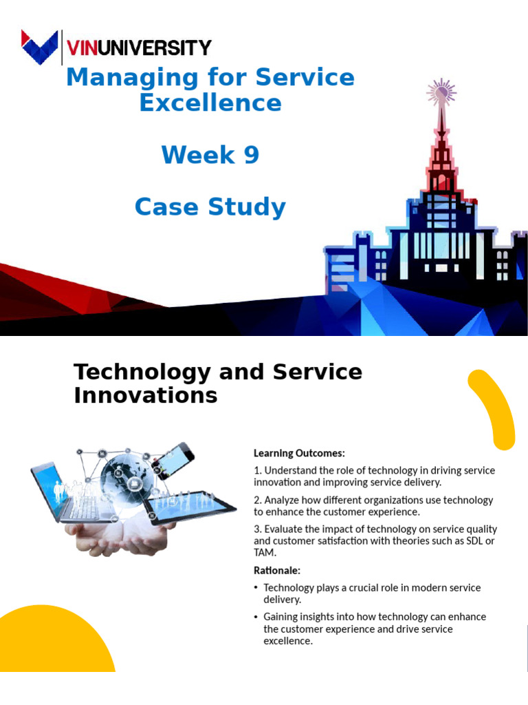 Lecture W9 Technology and Service Innovation Case Study | PDF | Usability | Psychological Concepts