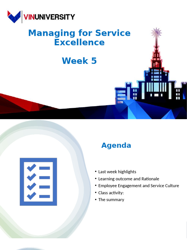 Lecture W5 Employee Engagement and Service Culture | PDF | Motivation ...