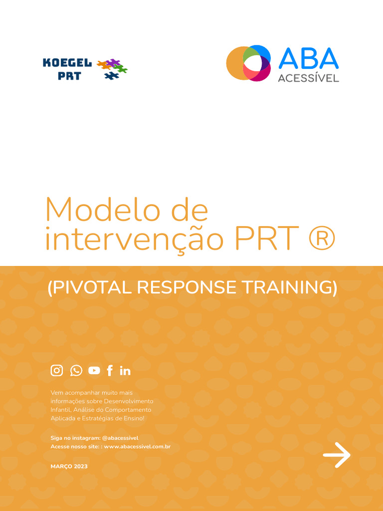 E Book Modelo de Intervencao PRT ABA Acessivel | PDF | Psicologia ...