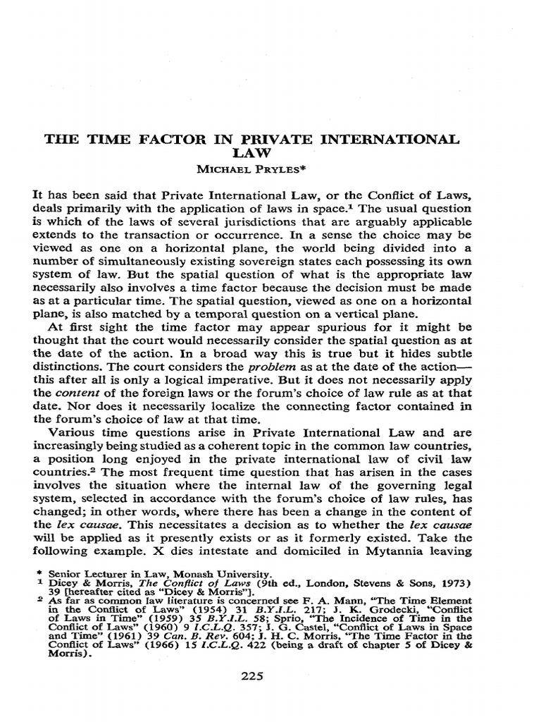 3 (2) private international law | PDF | Choice Of Law | Common Law