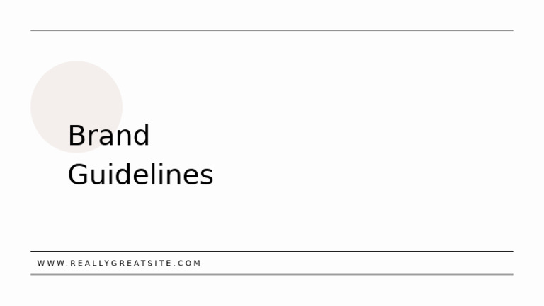 Minimalist Beige Brand Guidelines Presentation | PDF