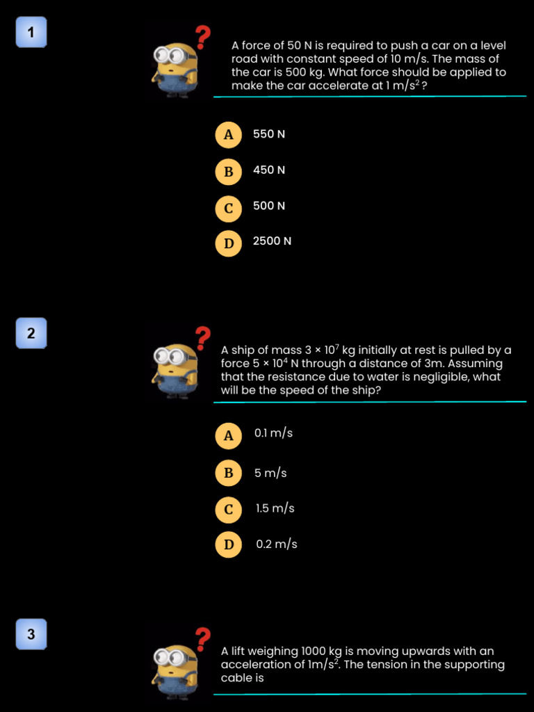 Laws of | PDF | Force | Tension (Physics)