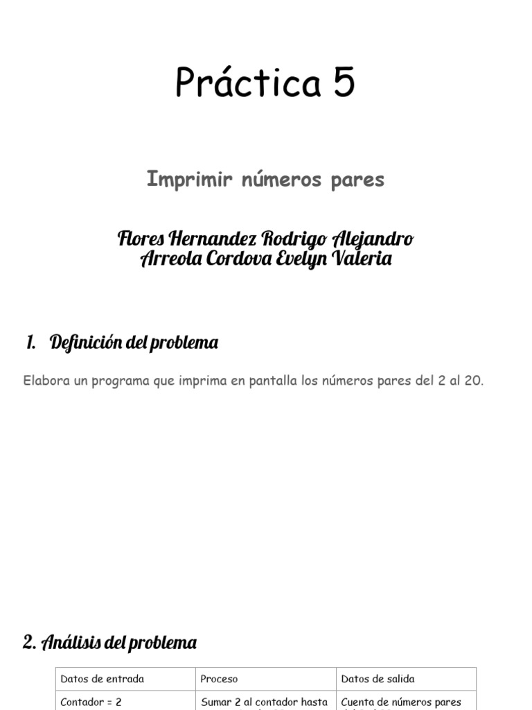 Práctica5 - Flores Hernandez y Arreola Córdova | PDF