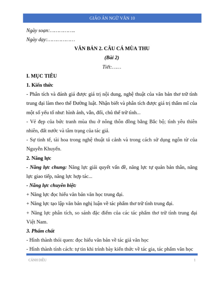 3 Cau Ca Mua Thu (Thu Dieu) | PDF