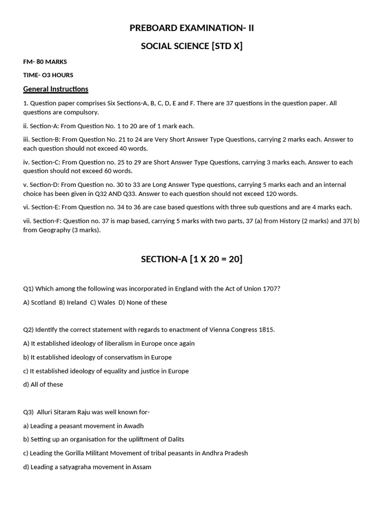 Preboard Examination Ii | PDF | Silk Road