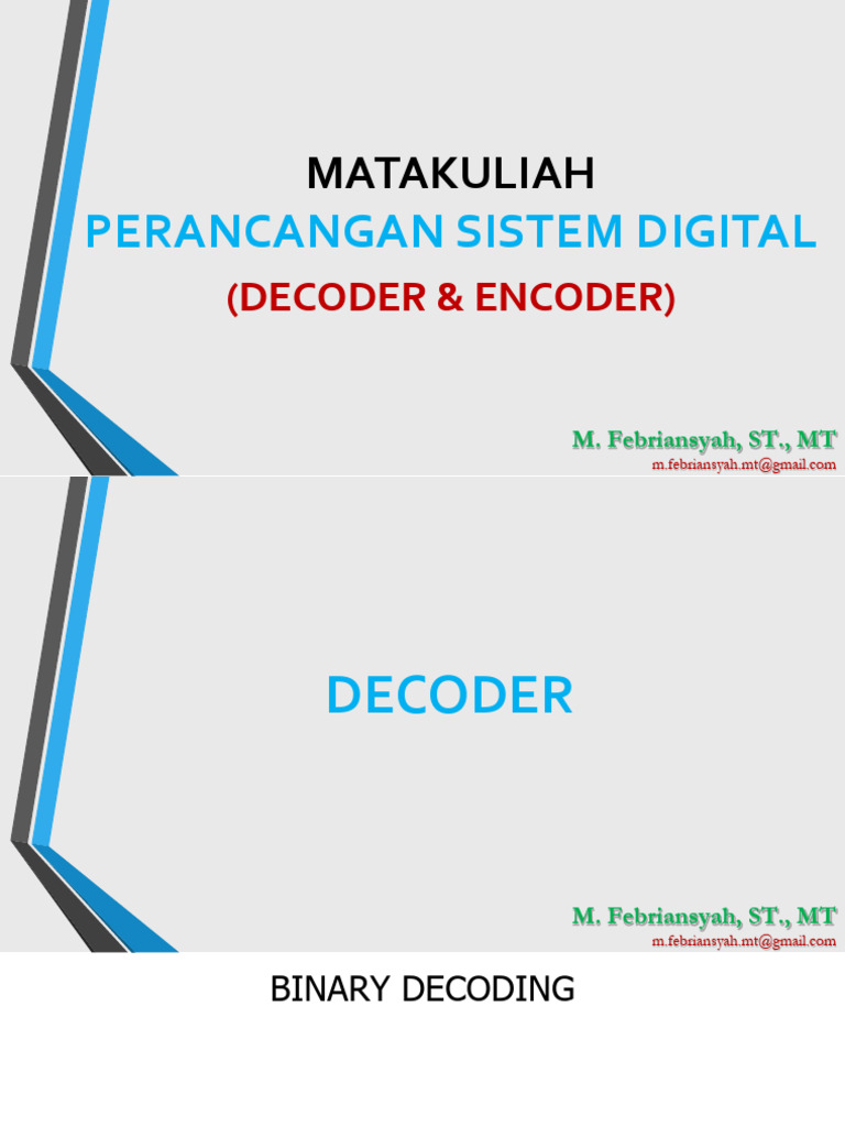 Panduan Decoder dan Encoder Digital | PDF