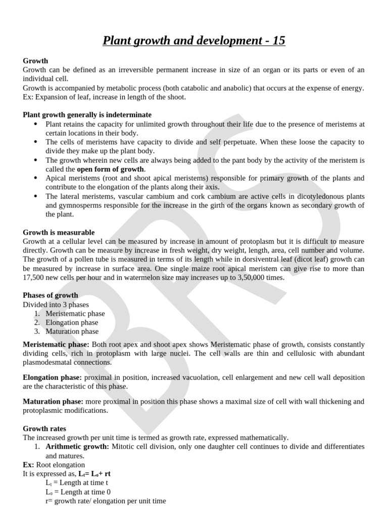 Plant Growth and Hormone Overview | PDF | Plant Hormone | Auxin