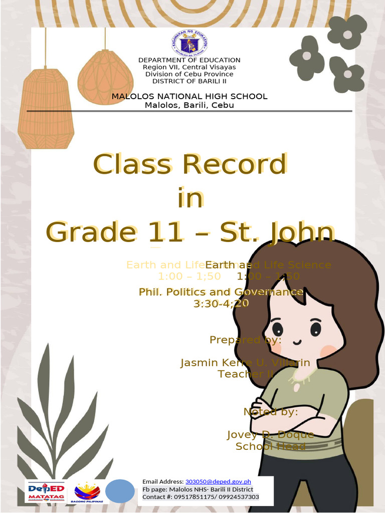 Grade 11 Class Record for Malolos NHS | PDF