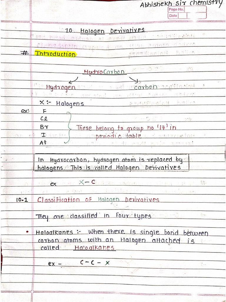 10 Halogen Derivative Asc Sir | PDF
