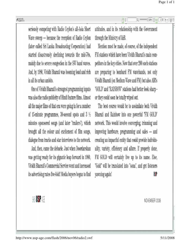 Ameen Sayani's Article | PDF