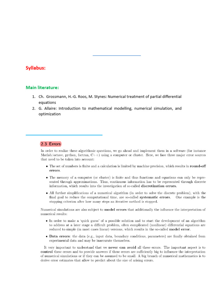 Elliptic PDEs: Numerical Methods Overview | PDF