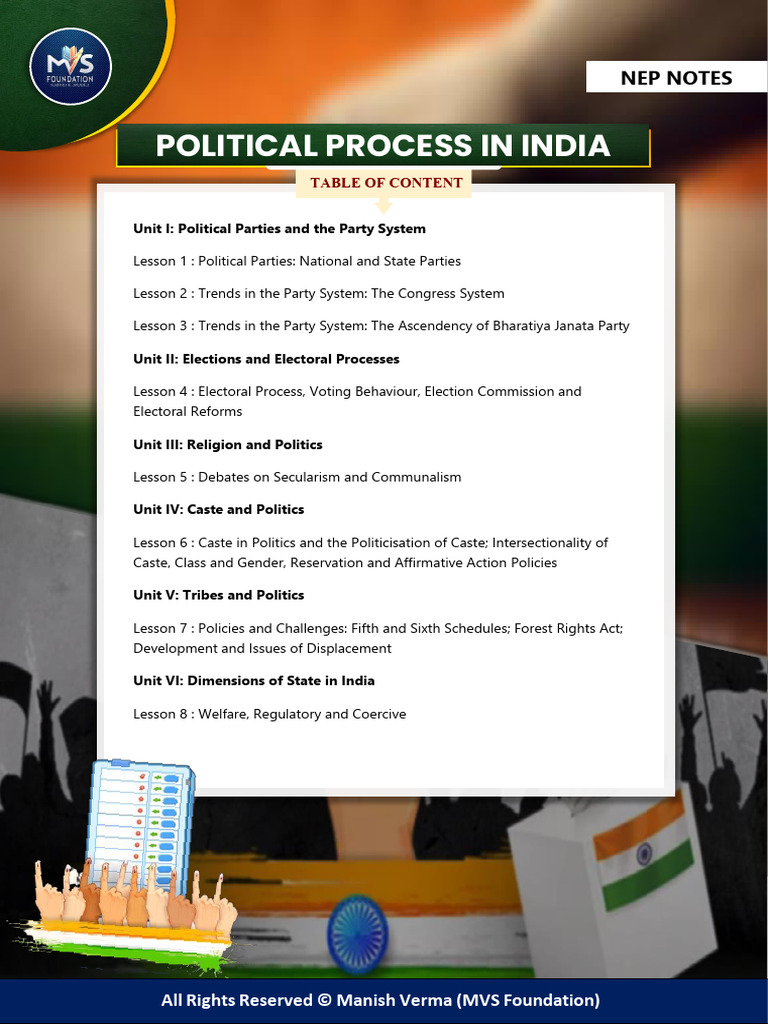 Political Process in India English (1) | PDF | Bharatiya Janata Party ...