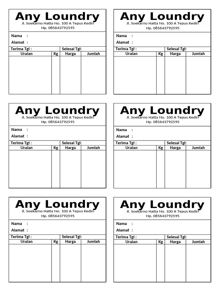 Any Laundry | PDF