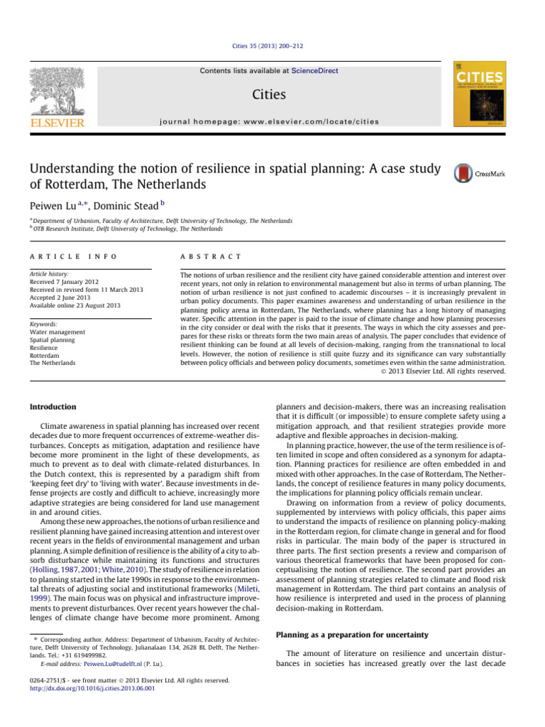 Understanding_the_notion_of_resilience_i | PDF | Ecological Resilience | Climate Resilience