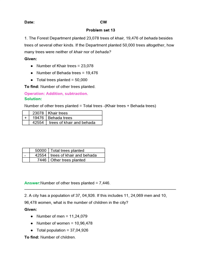 Mixed sums and word problems.docx | PDF | Rupee | Numismatics