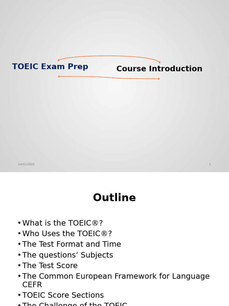 Introduction To Toeic Reading and Writing | PDF