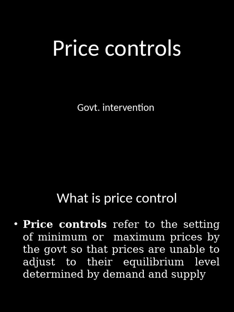2.7.2 - Price Control | PDF | Economic Equilibrium | Price Controls