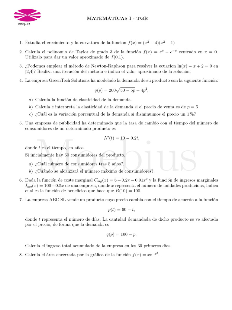 Ejercicios TGR 2 | PDF