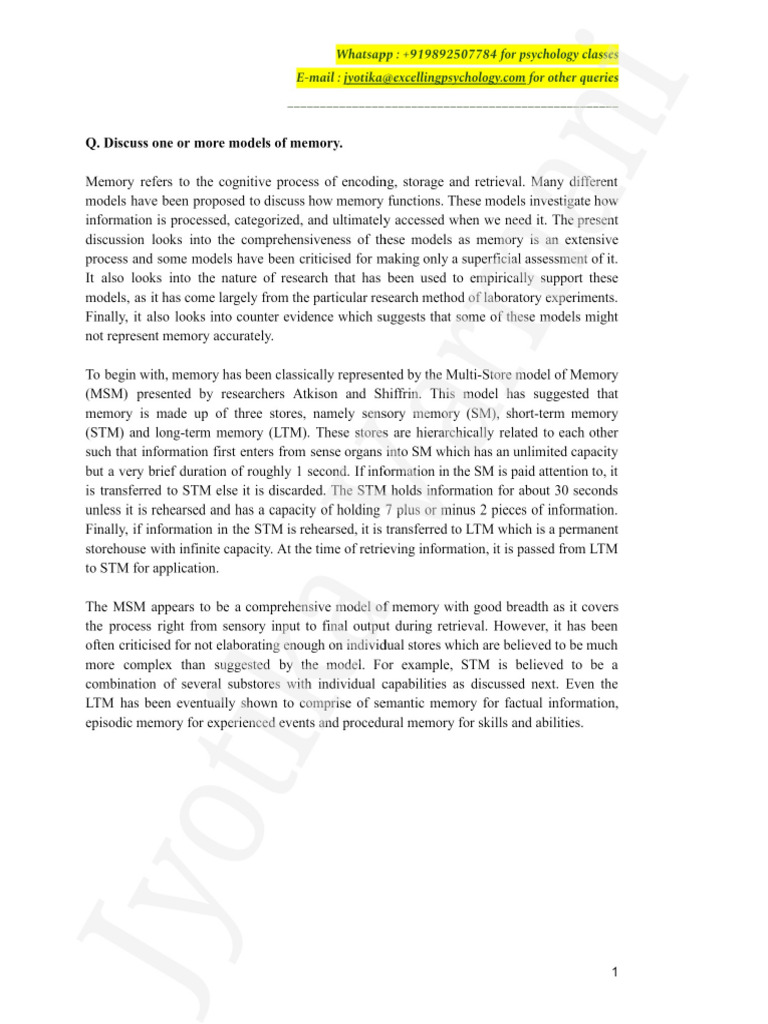 Answering The Discuss ERQ | PDF