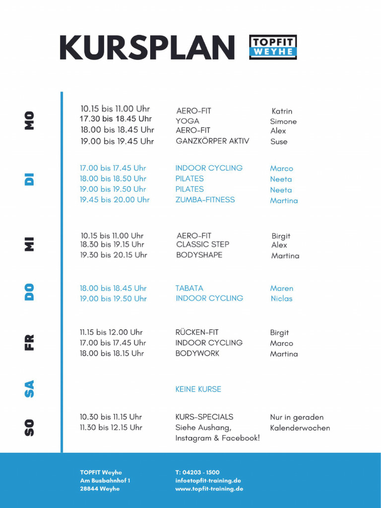 Kursplan Download 24 10 2024 | PDF