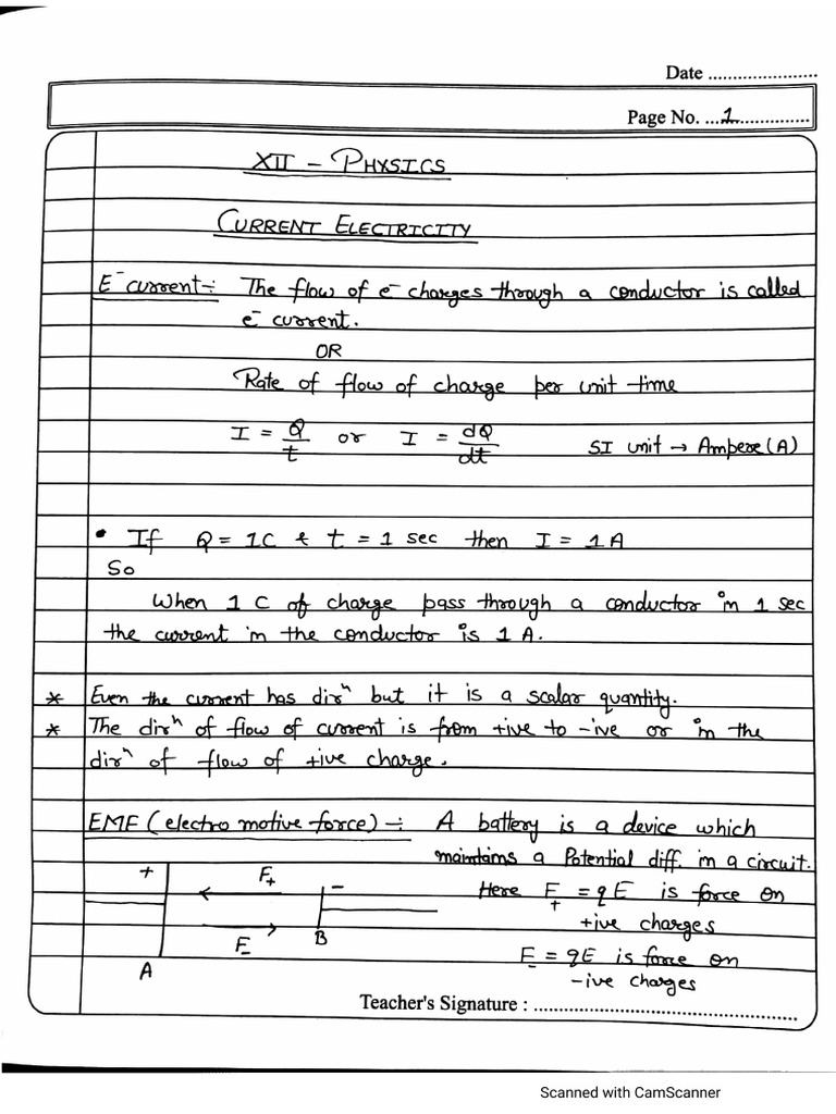 CH 3 Current Electricity XII New | PDF