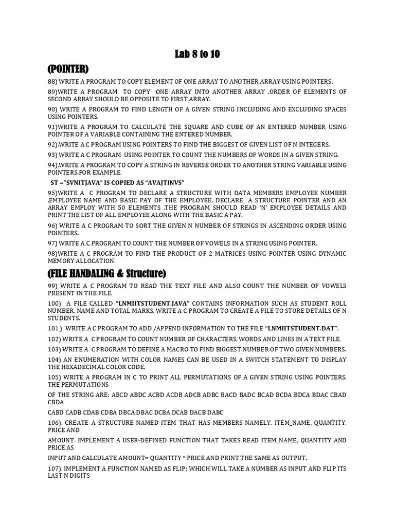 File Handling and Pointer Operations | PDF | Pointer (Computer Programming) | C (Programming ...