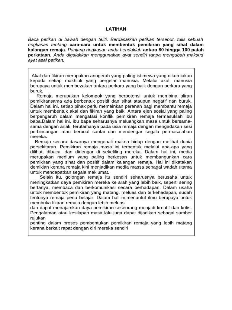 Latihan Karangan BHGN C | PDF