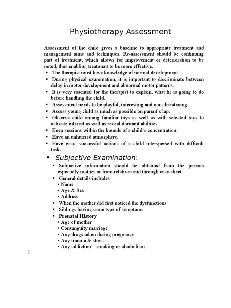 Physiotherapy Assessment | PDF | Anatomical Terms Of Motion ...