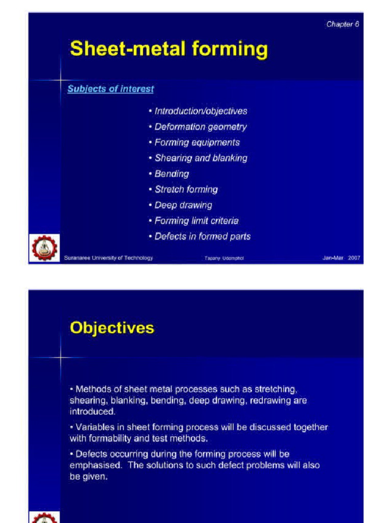 Sheet Metal Forming | PDF