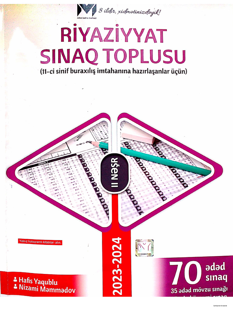 MHM Riyaziyyat 2024. - Edited | PDF