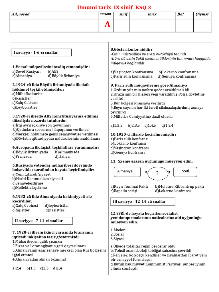 Ix Sinif Üt-ksq- 3 a-b | PDF