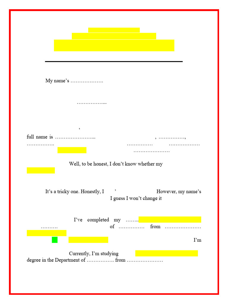 IELTS Personal Questions Guide | PDF