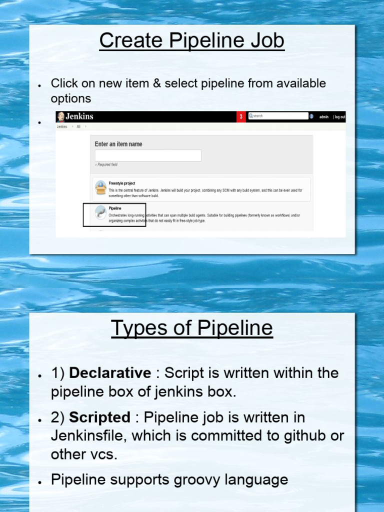 Jenkins Pipeline Jobs | PDF
