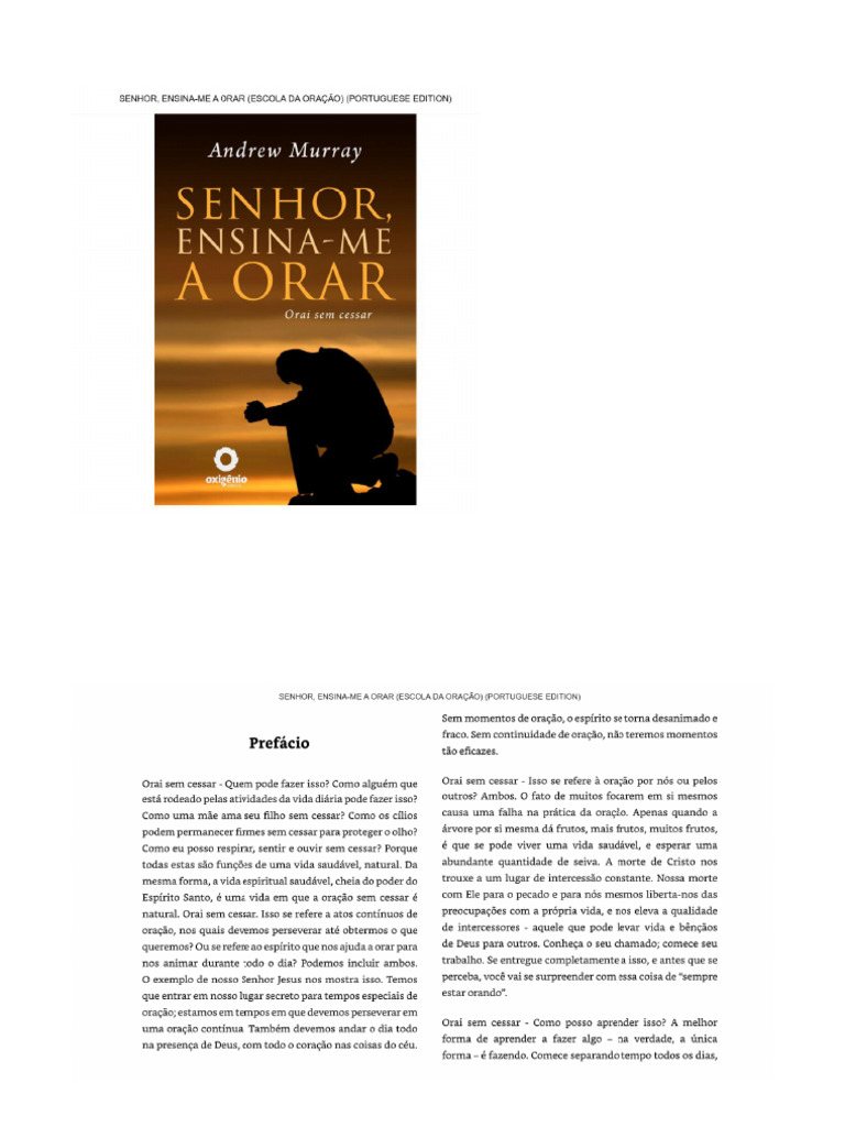 LIVRO -SENHOR ENSINA-ME A ORAR | PDF