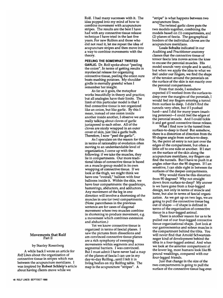 Movements That Rolf - Part 2 | PDF