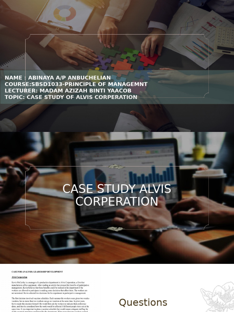 Principle of Management Case Study | PDF | Leadership | Decision Making