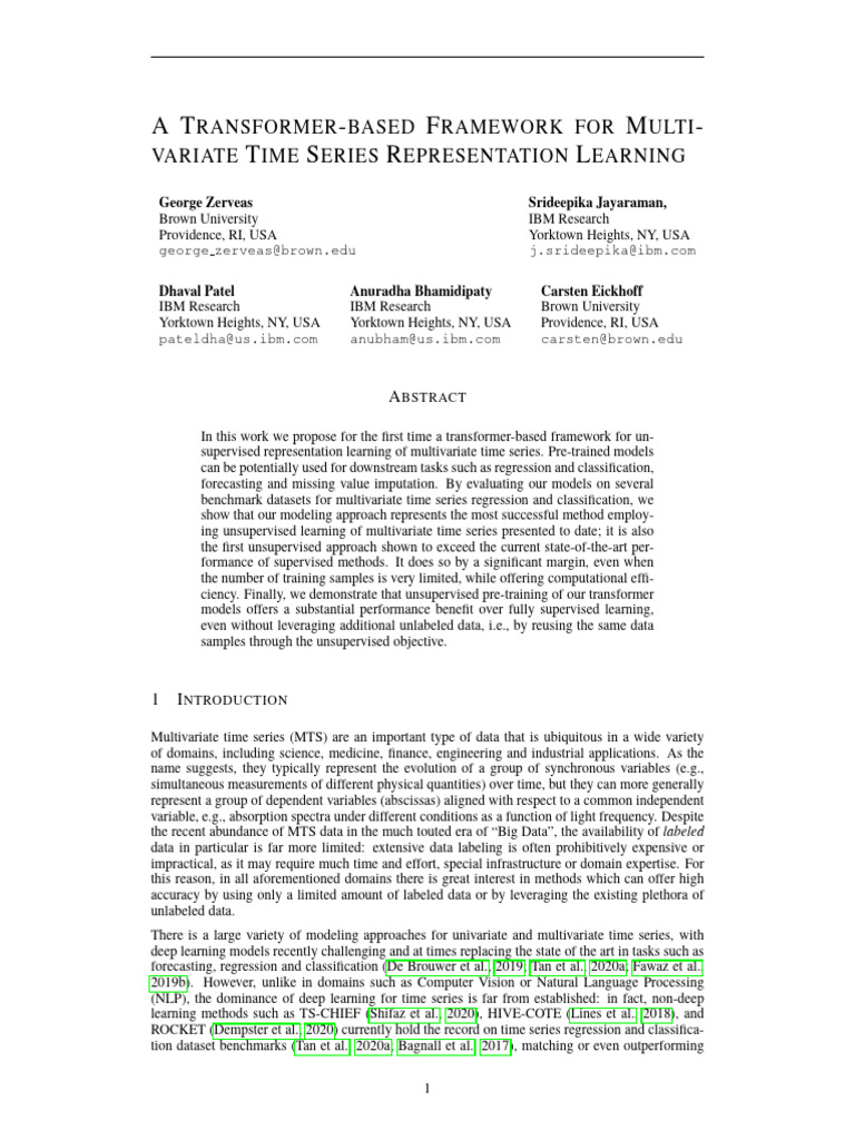 A Transformer-Based Framework For Multivariate Time Series ...