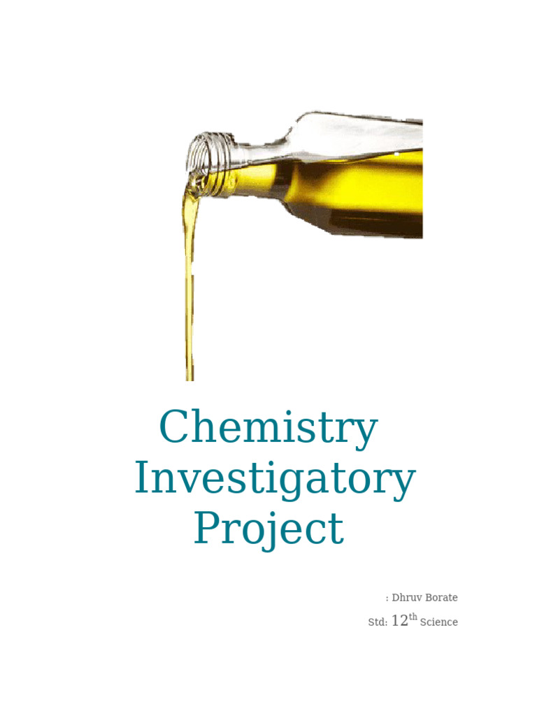 Chemistry Investigatory Project | PDF | Distillation | Essential Oil