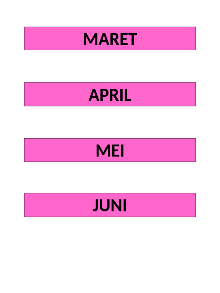 Nama Bulan | PDF