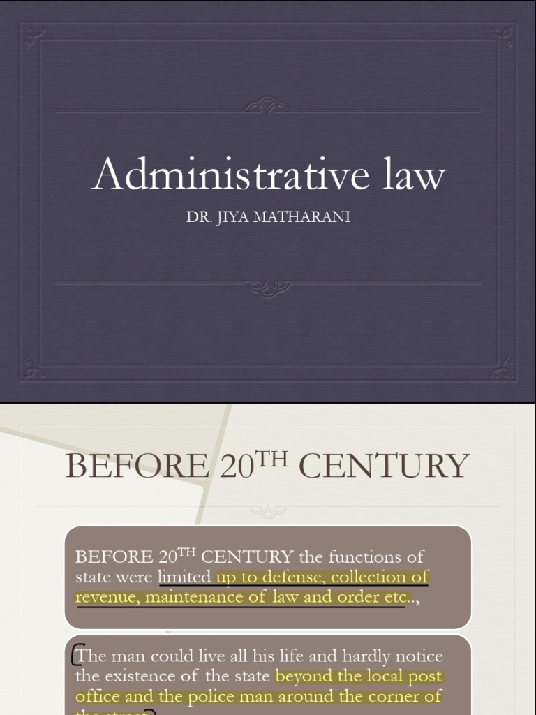 Administrative Law | PDF | Rule Of Law | Administrative Law