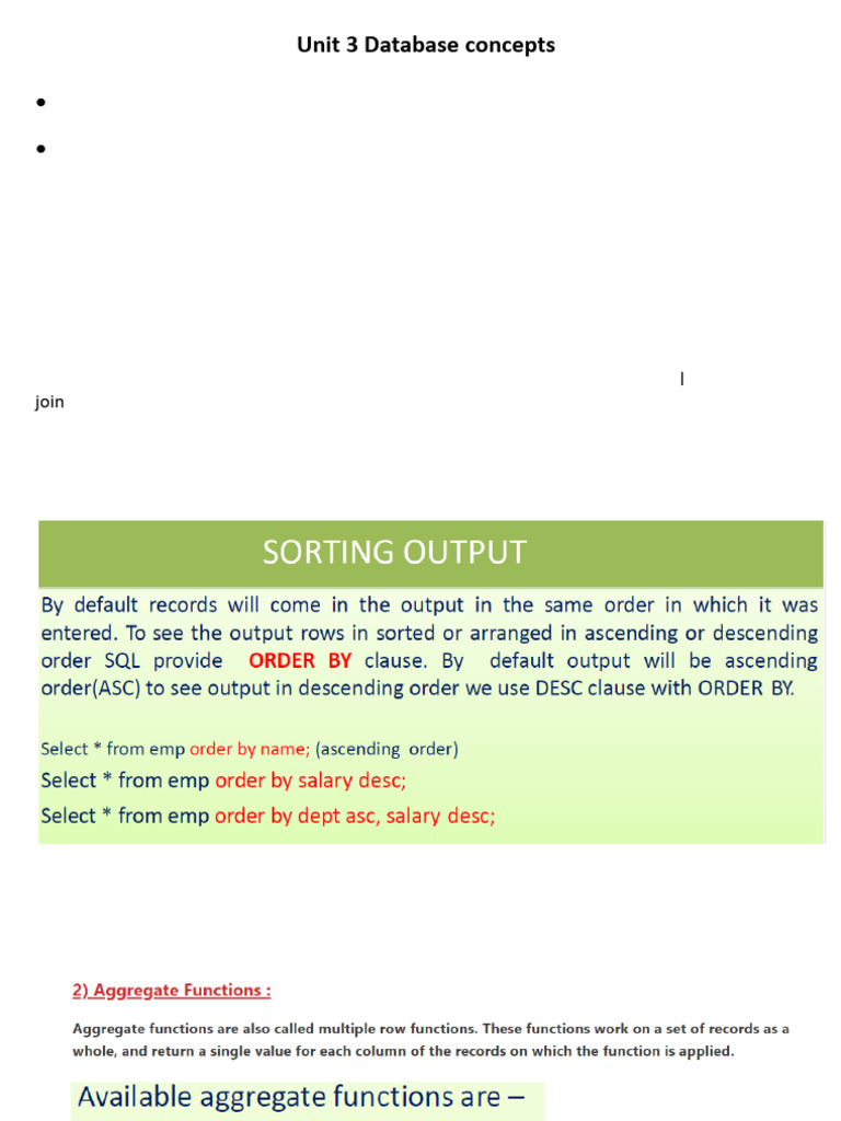 My SQL Part 2 CS | PDF