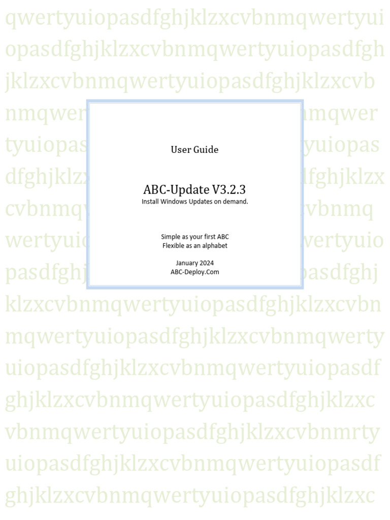 ABC Update | PDF | Windows 10 | Microsoft Windows