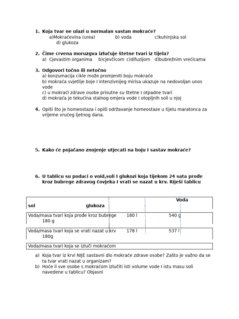 Primjer Ispita-Bio 8 | PDF
