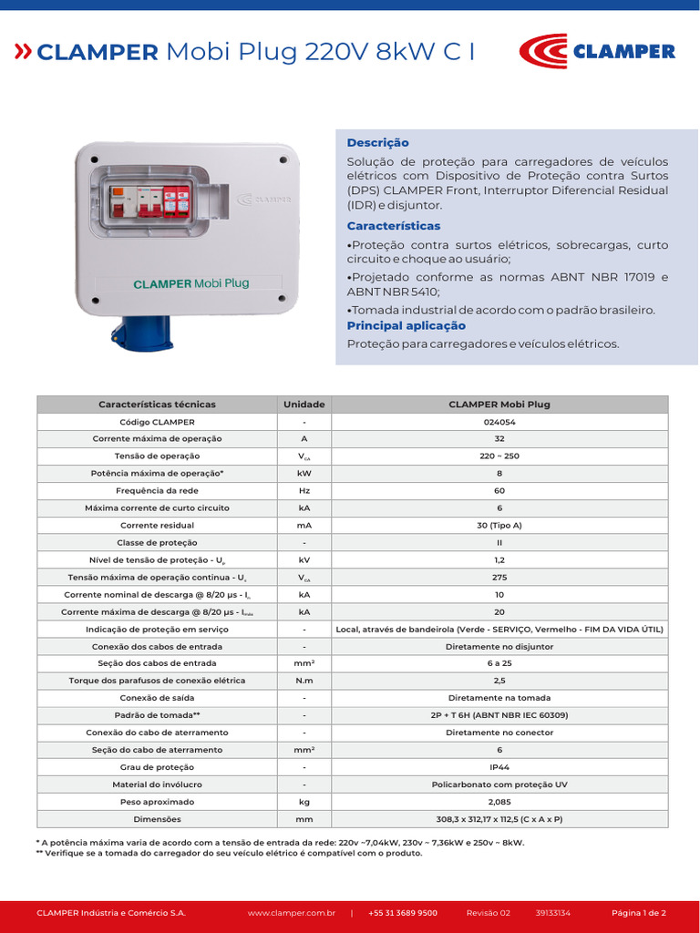 Manual do CLAMPER Mobi Plug 220V | PDF | Eletromagnetismo | Eletricidade