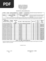 Sample Service Record DepEd | PDF | Government | Business