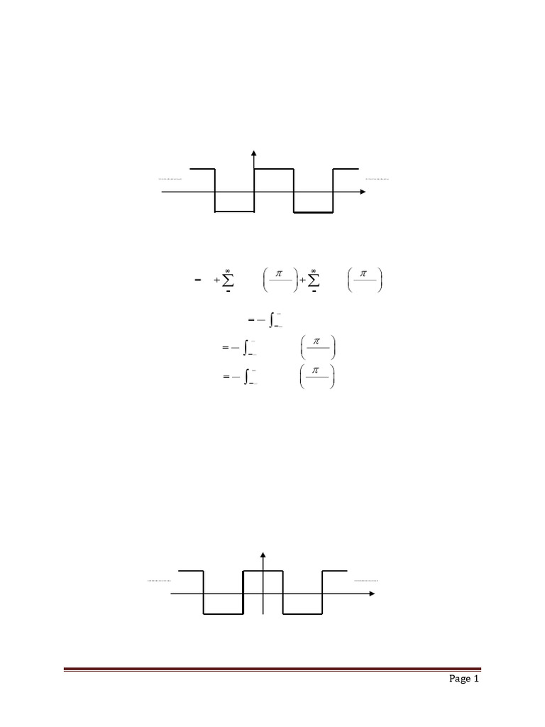 ETN3046 Tutorial 1 | PDF | Fourier Analysis | Mathematical Physics