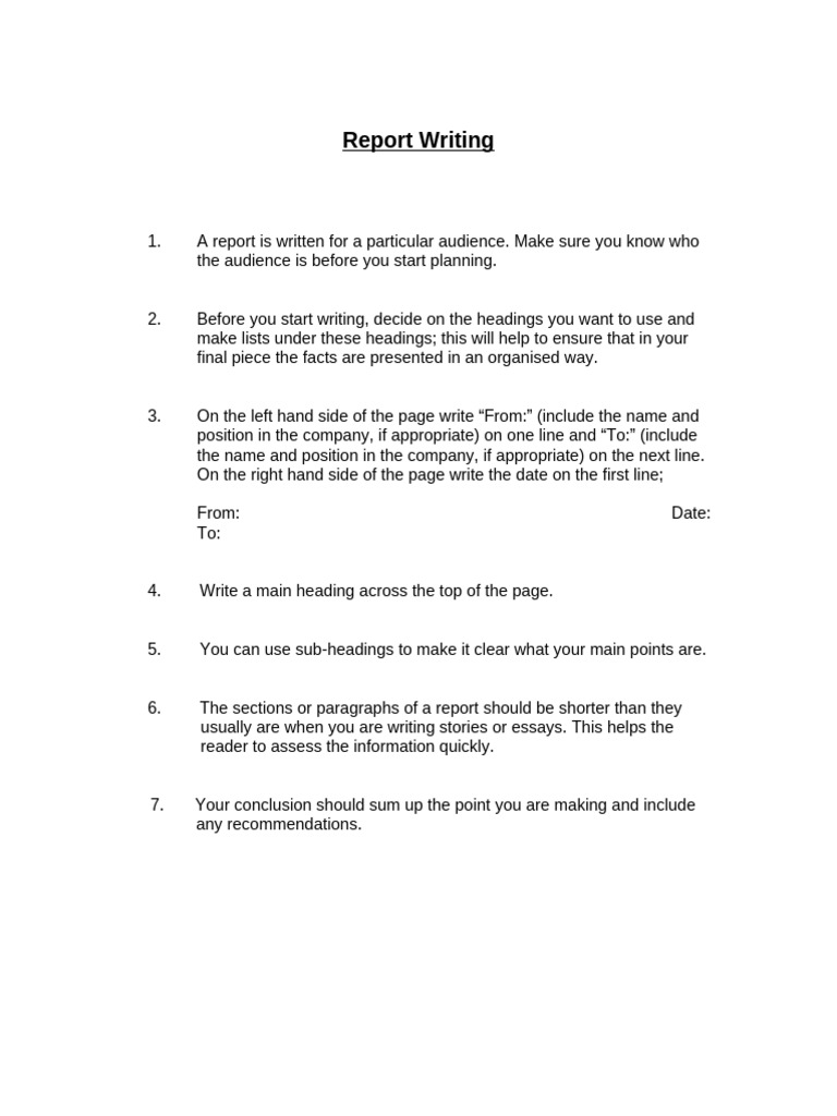 Report Writing | PDF